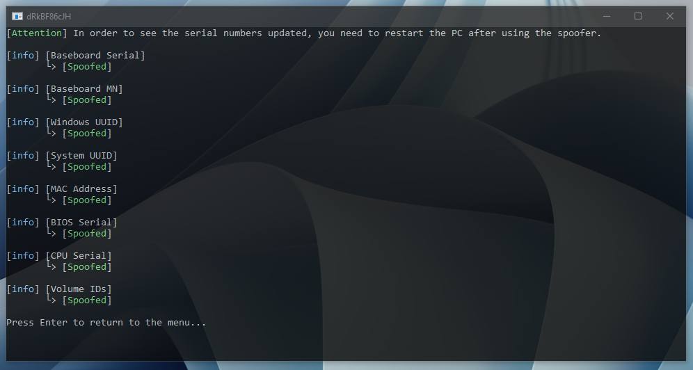 INDOHAX Software Solution - Evicted : Perm Spoofer